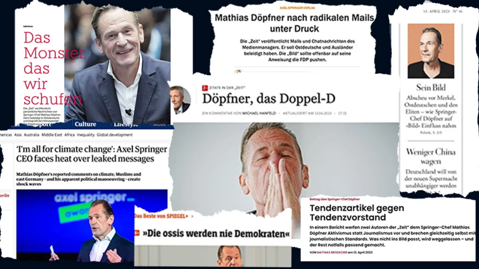 Geleakte Chats über Ossis und Merkel: Springer-Chef Döpfner bittet um ... Geleakte Chats über Ossis und Merkel: Springer-Chef Döpfner bittet um ...