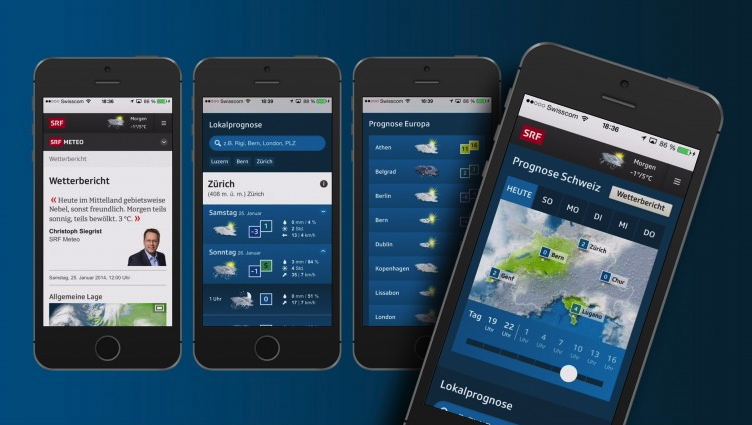 «SRF Meteo» mit neuer App - kleinreport.ch