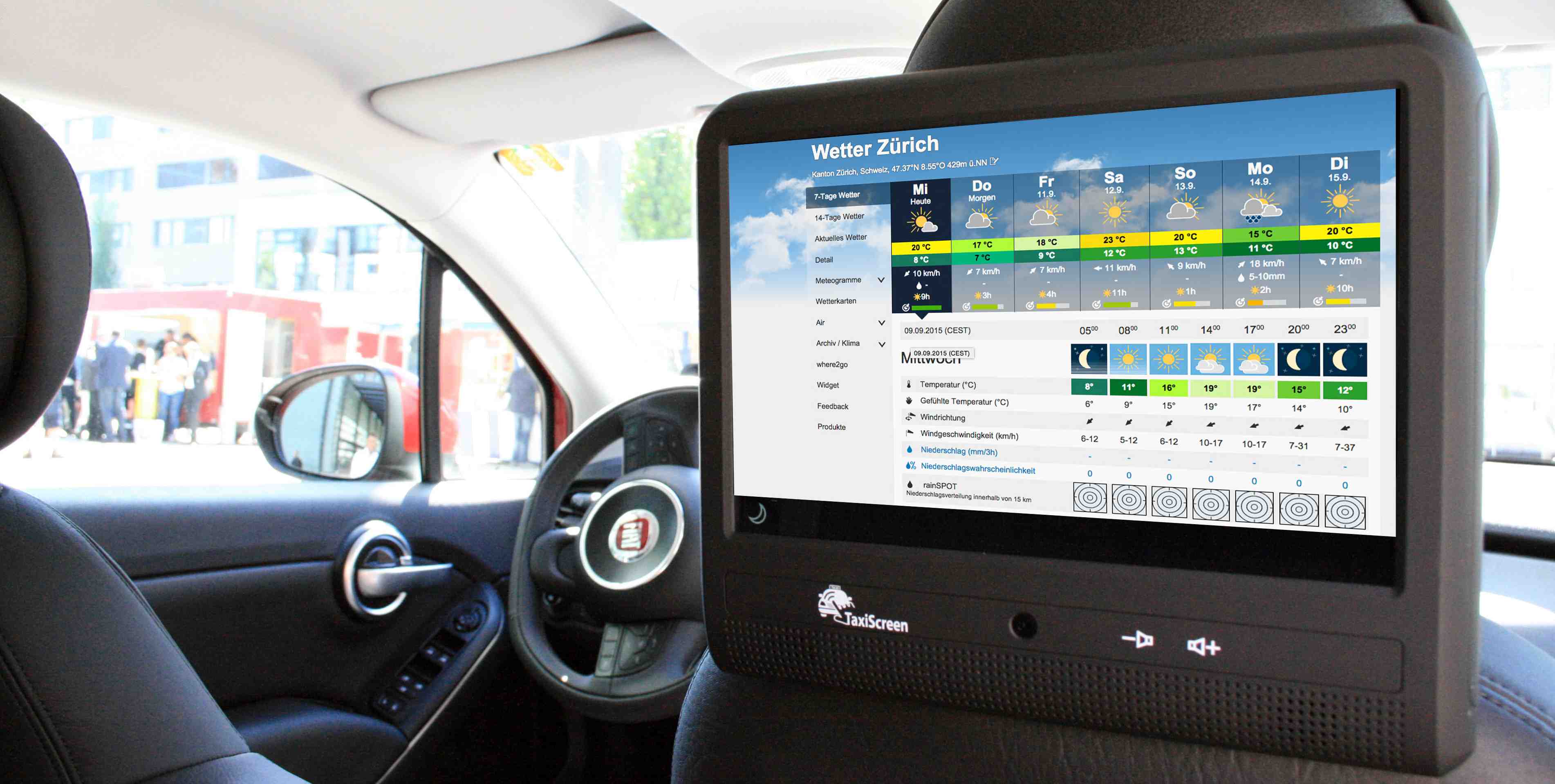 Taxi Screen: Neues interaktives Werbemedium in Zürcher Taxis ...