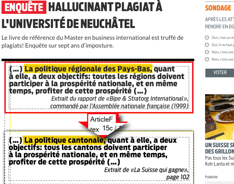 Plagiatsaffäre: Gericht spricht Ludovic Rocchi frei - kleinreport.ch