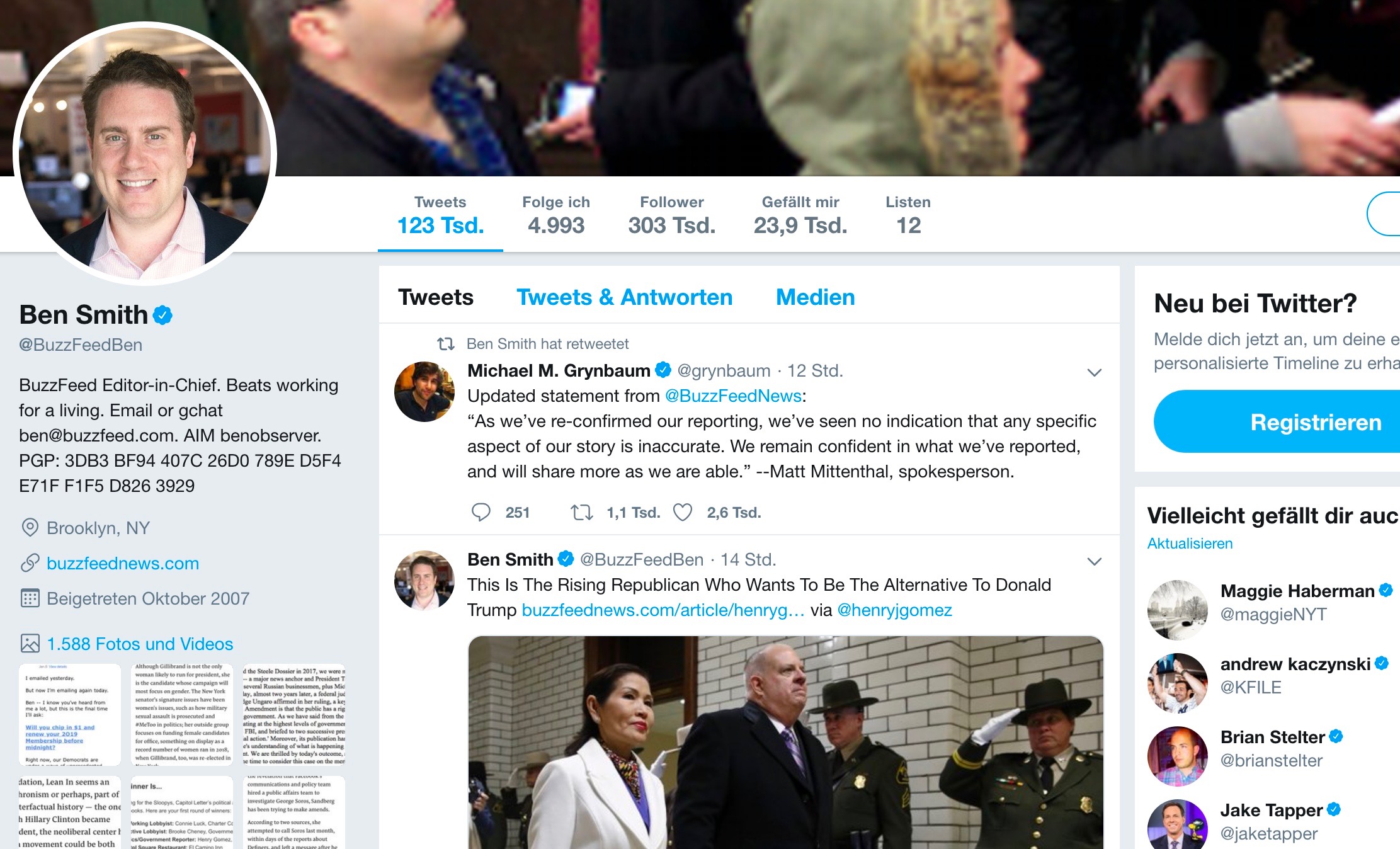 BuzzFeed-Story gegen Trump: «Wir bleiben bei unserem Bericht und der ...