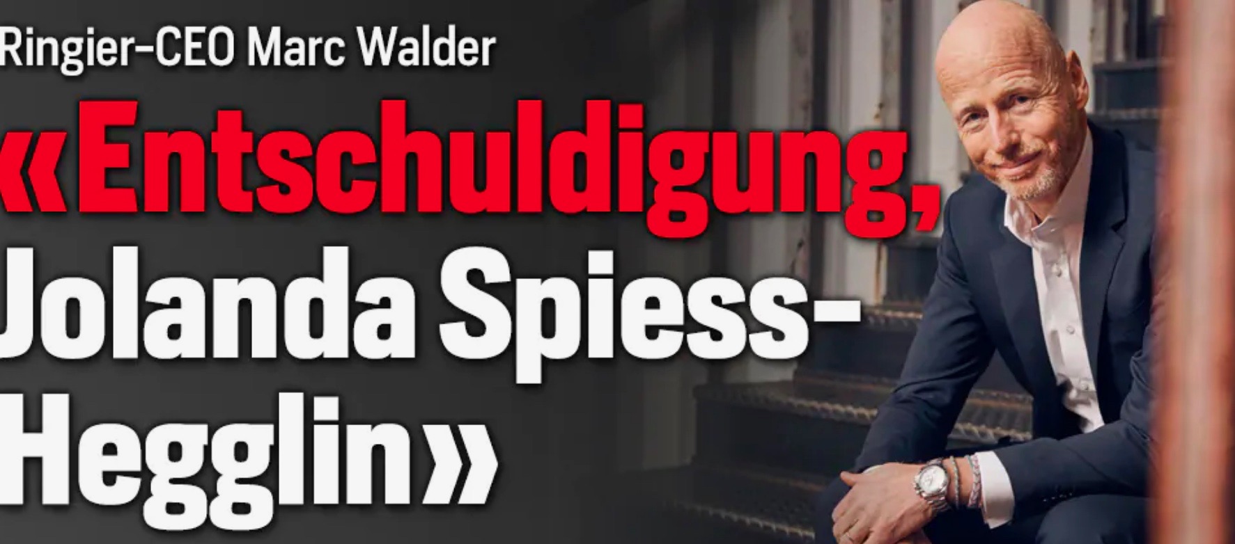 Marc Walder gibt den Gentleman und entschuldigt sich - kleinreport.ch