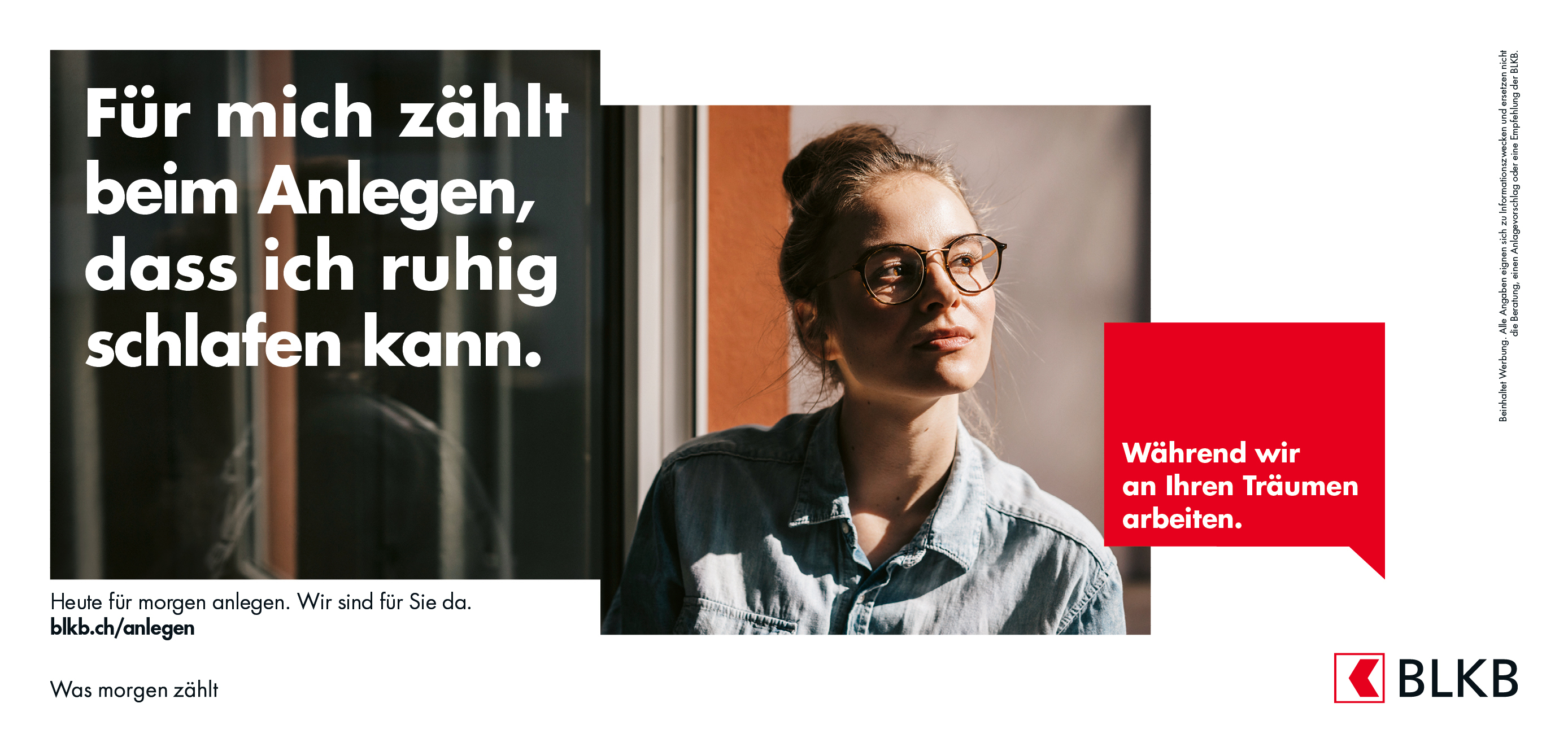 Brinkertlück zeigt für die BLKB, was beim Anlegen wirklich zählt ...