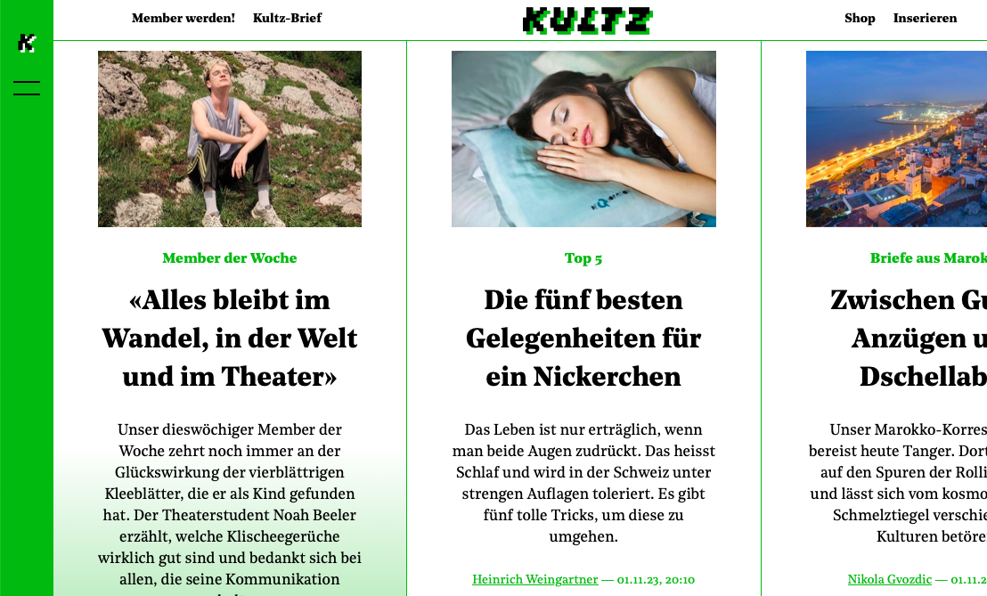 Online-Kulturmagazin Kultz zieht den Stecker - kleinreport.ch