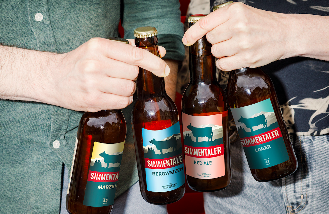 Simmentaler Bier mit neuem Branding vom Studio Thom Pfister ...